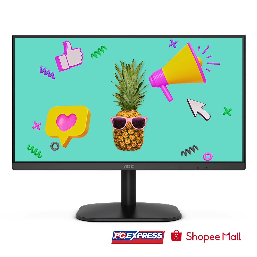 AOC 21.5" 22B2HN WLED BLACK 75HZ BORDERLESS MONITOR | Shopee Philippines