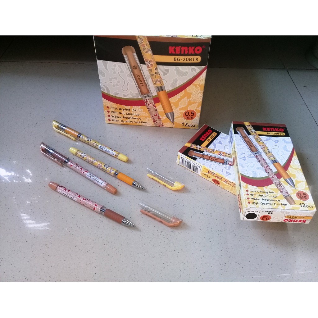 HITAM Batik Pen Fast Drying Ink 0.5mm Black Kenko BG-20BTK | Shopee ...