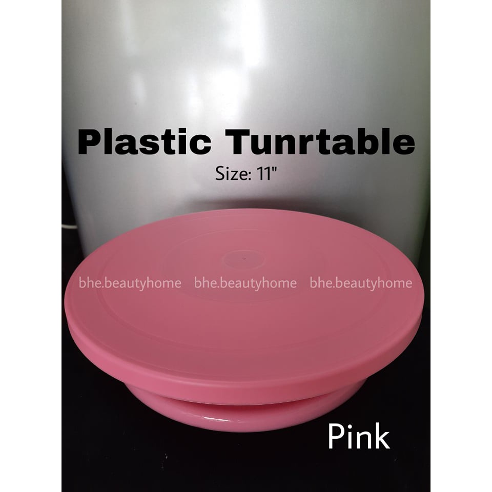 Cake Turntable Plastic Rotating Table 11" Turning Stand | Shopee ...