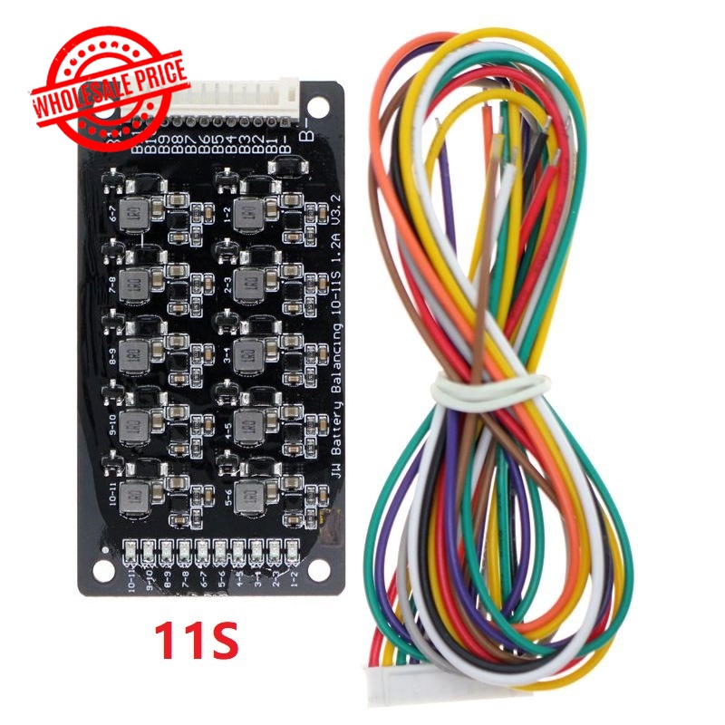 10pcs Wholesale 11S 1.2A Balance Li-ion Lipo Lifepo4 Lithium Battery Active Equalizer Balancer ...