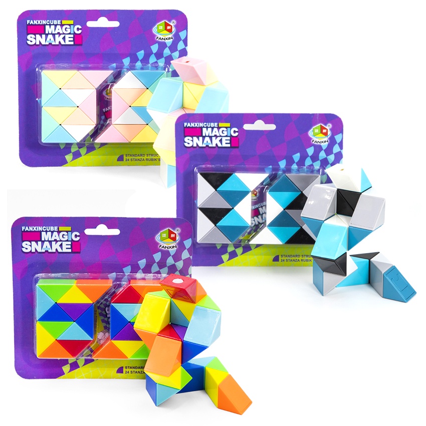 Fanxin Magic Snake 24 Section Magic Ruler Puzzle Twist Cube | Shopee ...