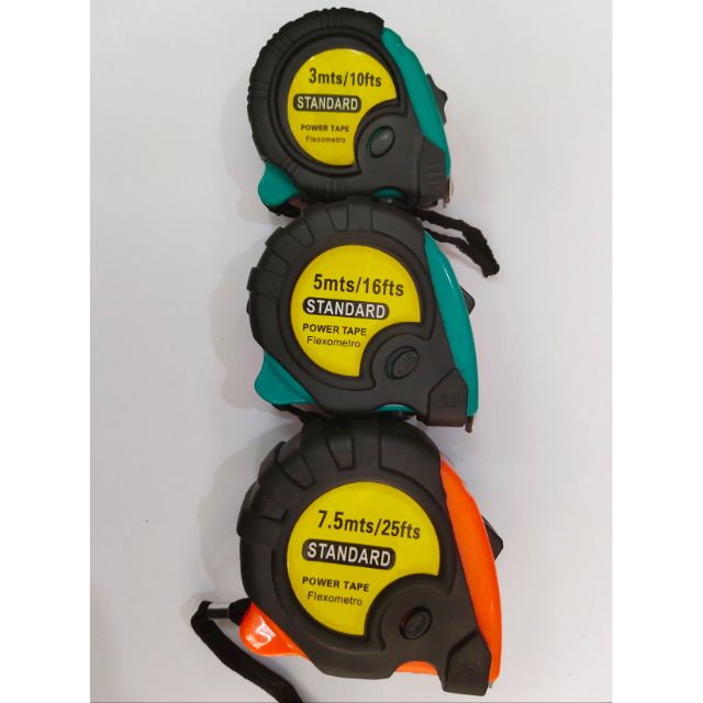 Steel measuring tape metro with rubber (3 meters, 5meters,7.5 meters ...