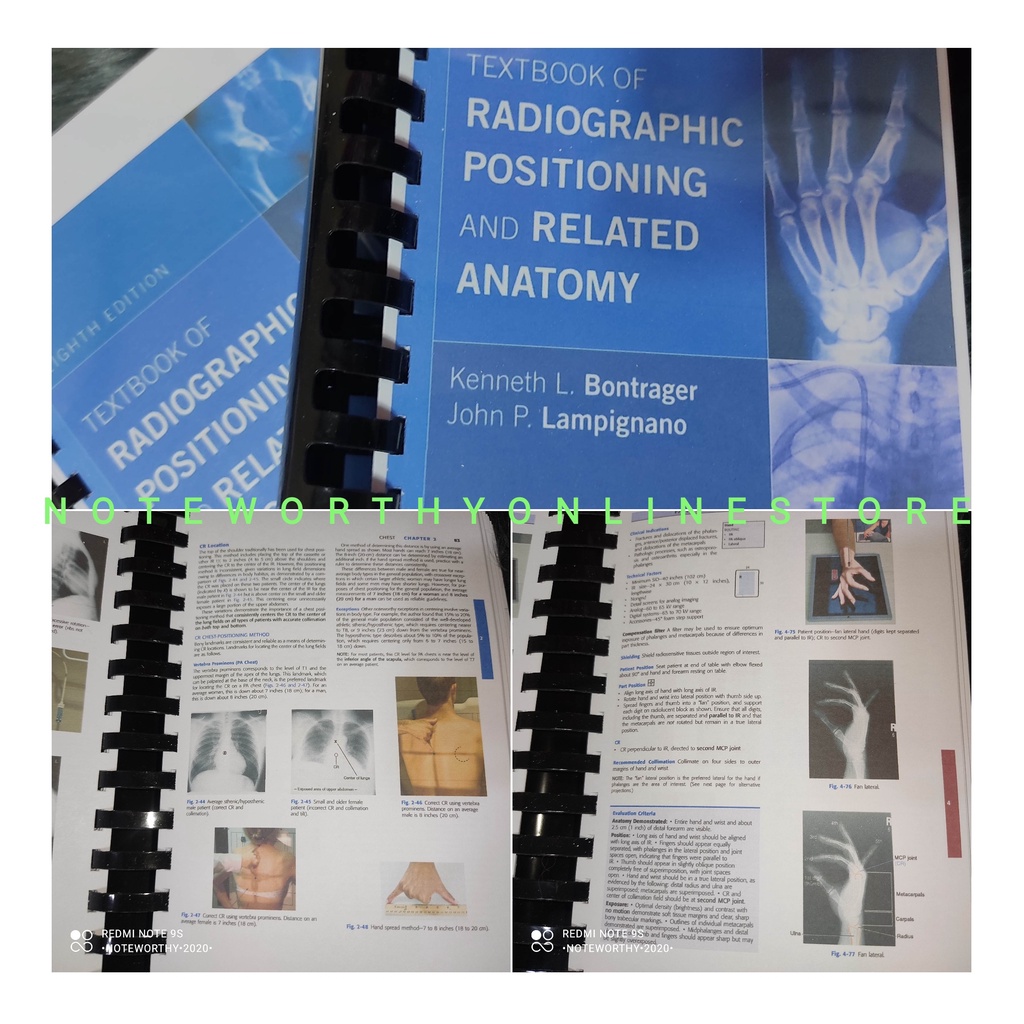 RadTech RRT Bontrager Textbook of Radiographic Positioning and Related ...
