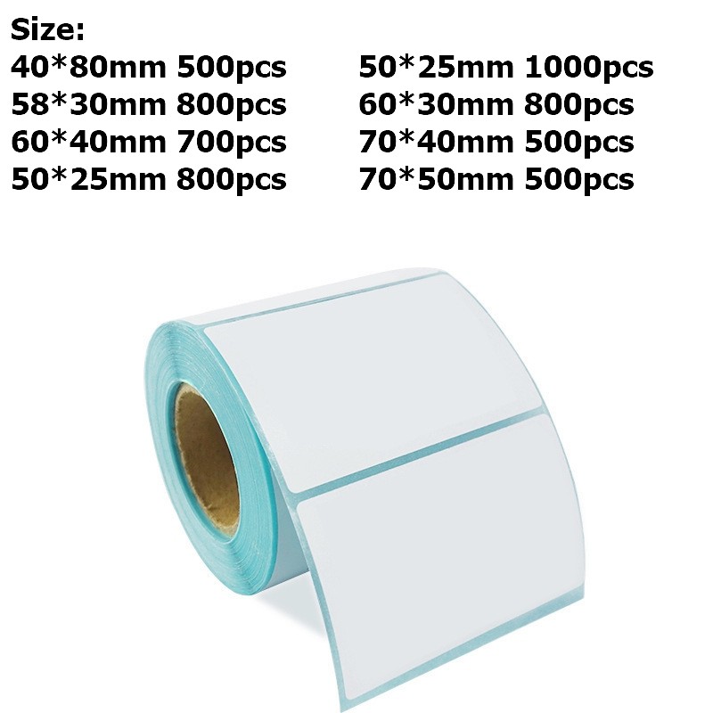 Various sizes Waterproof Sticker Label for Thermal Printer,Barcode ...