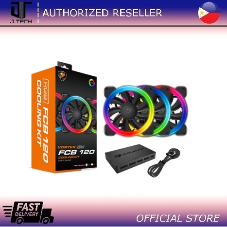 FAN/COOLERS COUGAR VORTEX RGB FCB 120 COOLING KIT / 3X-120MM / CORE BOX ...