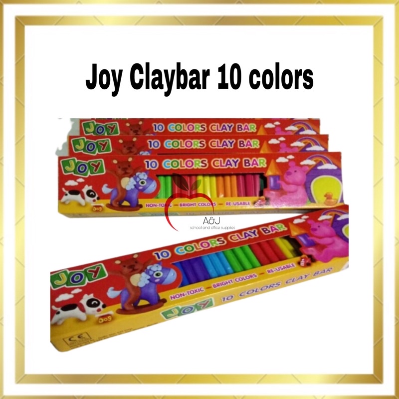 Joy Clay/Claybar 10colors SCL-6010 | Shopee Philippines