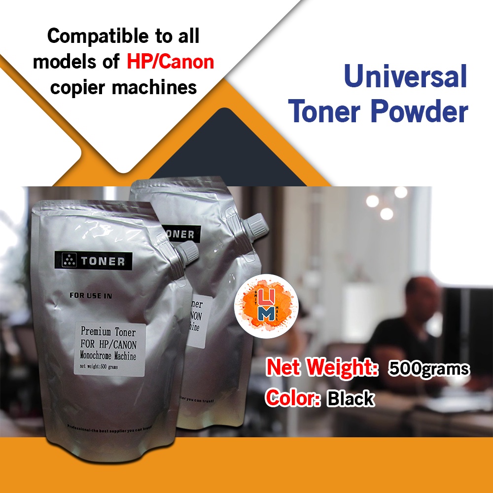 500 grams HP and Canon Premium black toner powder for monochrome ...