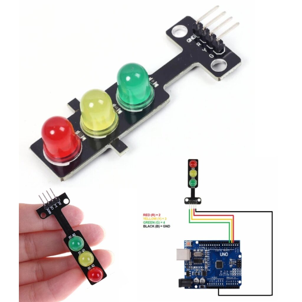 Traffic Light Module 5V LED for Arduino | Shopee Philippines