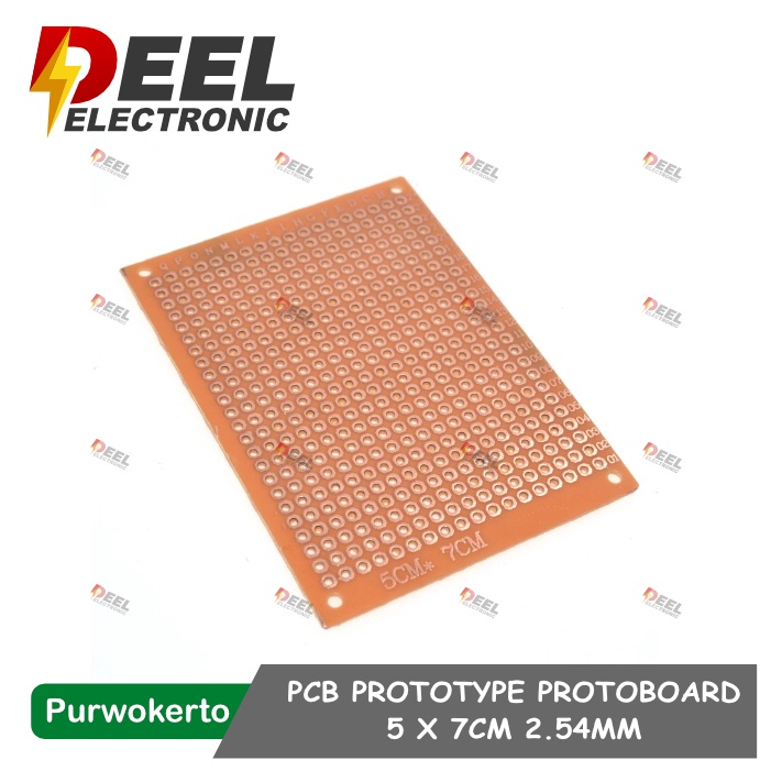 Pcb PROTOTYPE PROTOBOARD PCB MATRIX SINGLE SIDE VEROBOARD 5X7CM 2.54MM ...