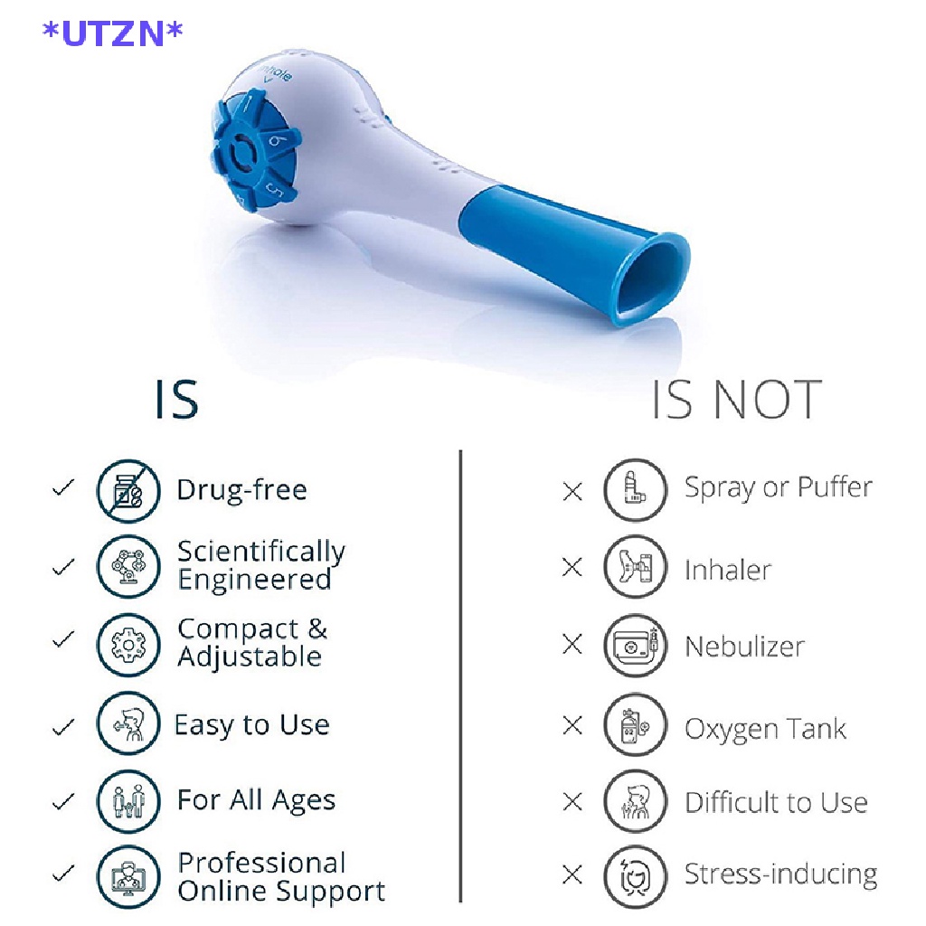 UTZN> Pulmonary Function Breathing Training Device Exercise Lung ...
