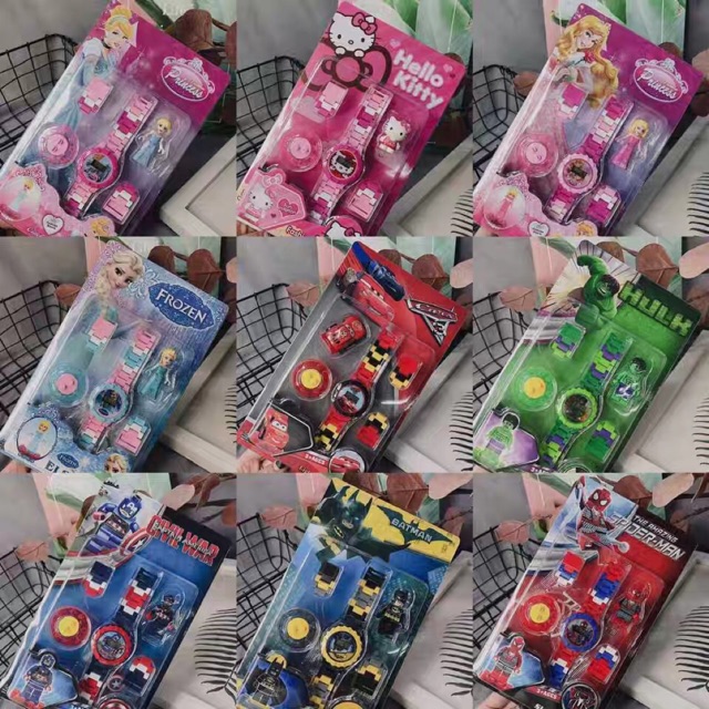 Character Kids Famous Blocks Watch Cartoon Fashion | Shopee Philippines