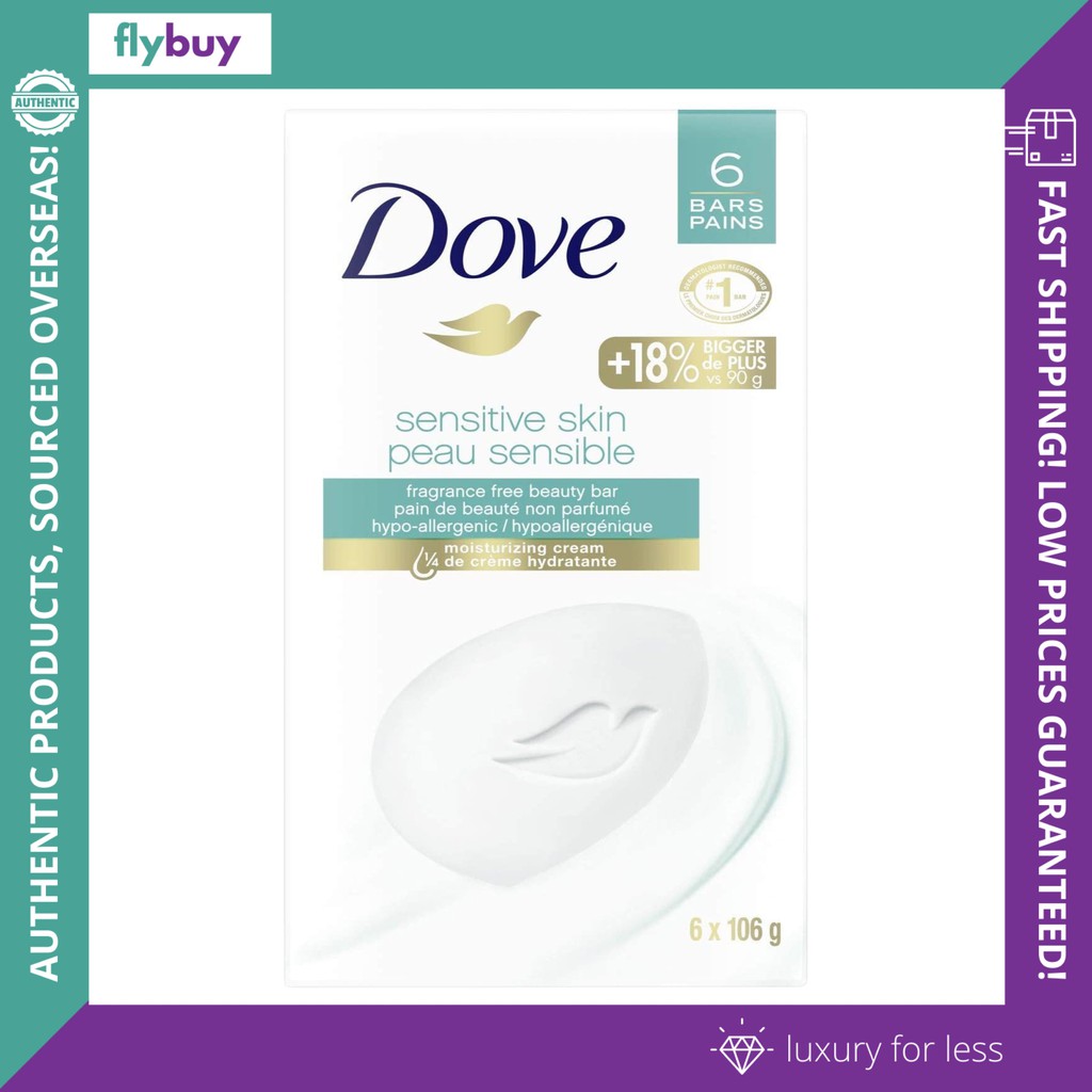 Dove Beauty Bar Soap for Sensitive Skin Care (Sold per Bar, 106g) | Shopee Philippines