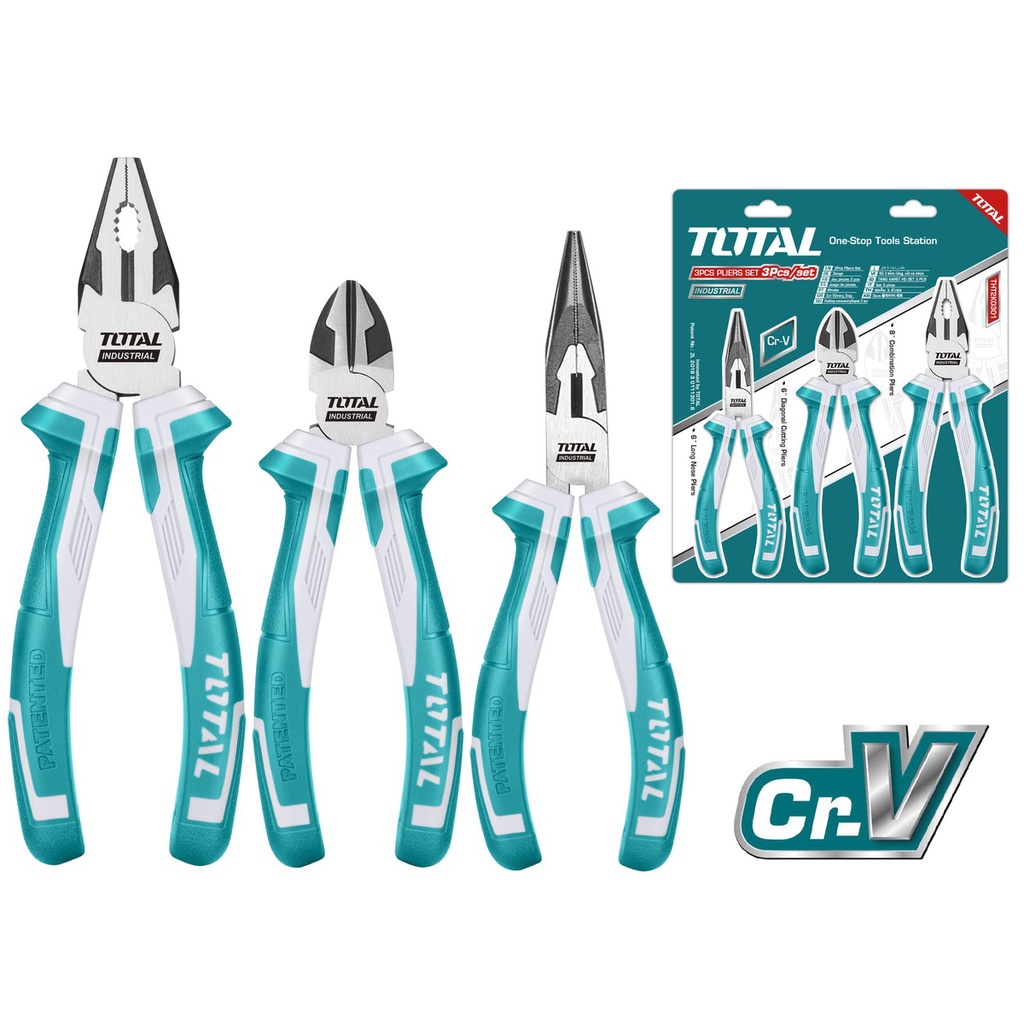 Total Super Select 3 pieces Pliers Set (THT1K0311) | Shopee Philippines