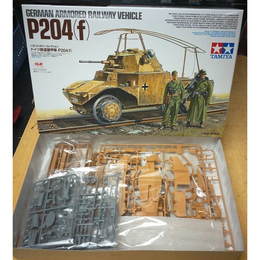 32413 German Armoured Railway Vehicle P204(f) Tamiya 1/35 plastic model ...