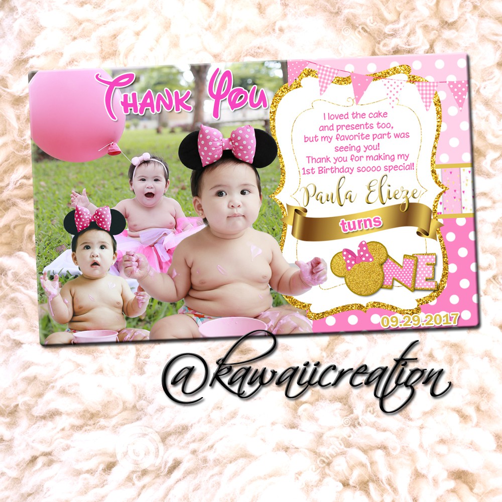 pink and gold minnie mouse magnet | Shopee Philippines