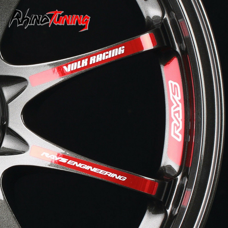 4pcs set Rays Volk Racing Car Wheel Spoke Sticker For TE37 SL CE28 ...