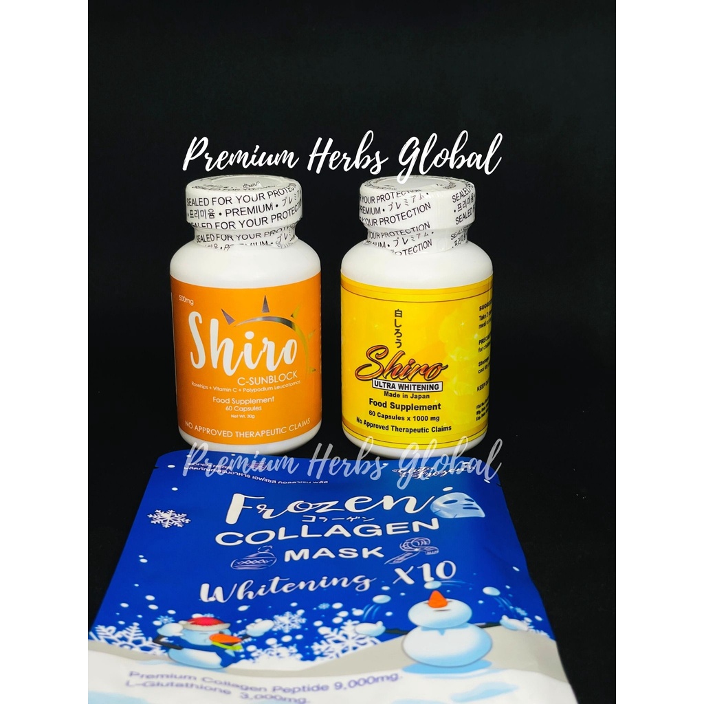 Authentic SHIRO GLUTATHIONE + SHIRO ORAL SUNBLOCK VIT C COMBO MADE IN ... Authentic SHIRO GLUTATHIONE + SHIRO ORAL SUNBLOCK VIT C COMBO MADE IN ...