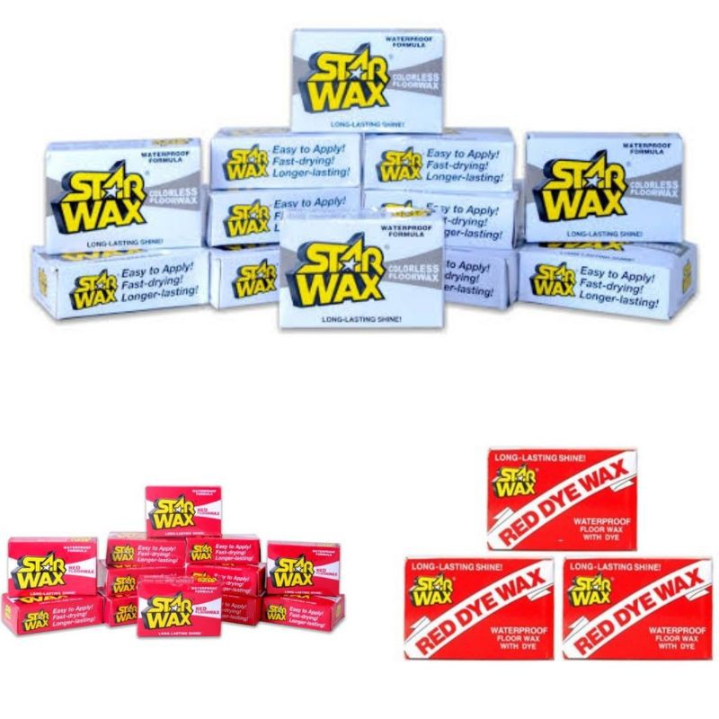 Star Wax Floor Wax 90G (Red, Colorless, Red dye) | Shopee Philippines