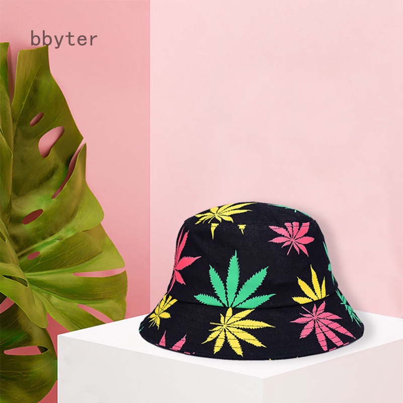 Bbyter Hojouk 100% Cotton Eohak Bucket Hat Marijuana Cannabis Leaf Cap ...