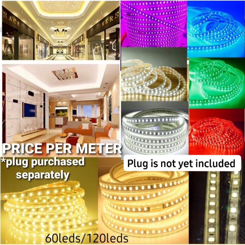 Led strip light 220v heavy duty for indoor&outdoor | Shopee Philippines