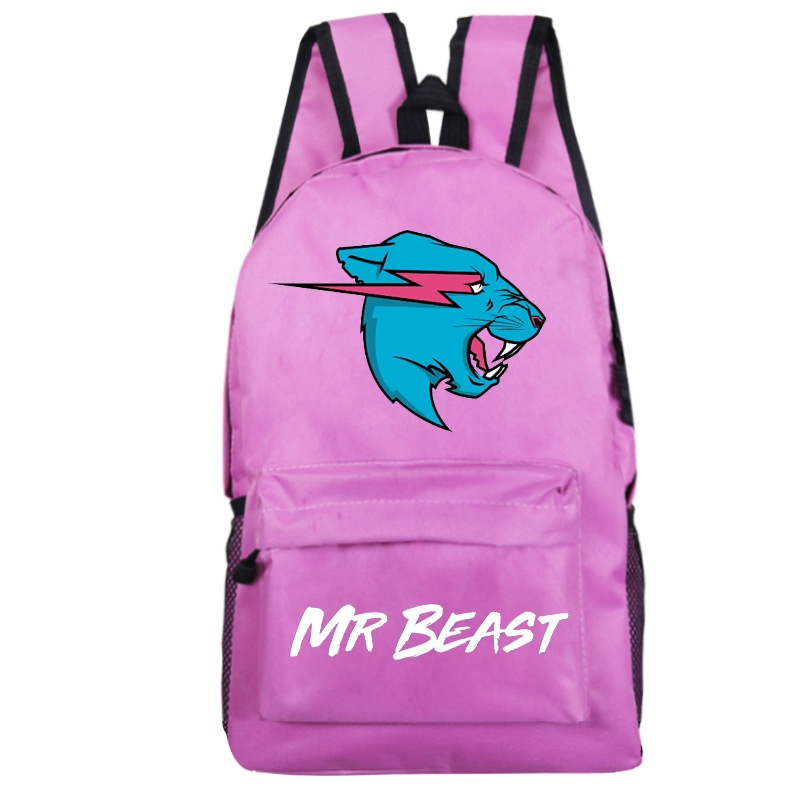 Mr Beast Lightning Cat Backpack for Boys Girls Cartoon Bookbag for ...