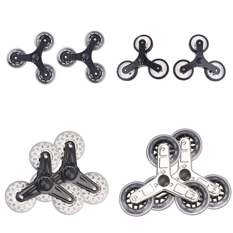 PCF* 1 Pair Stair Climbing Shopping Cart Replacement Wheels for ...