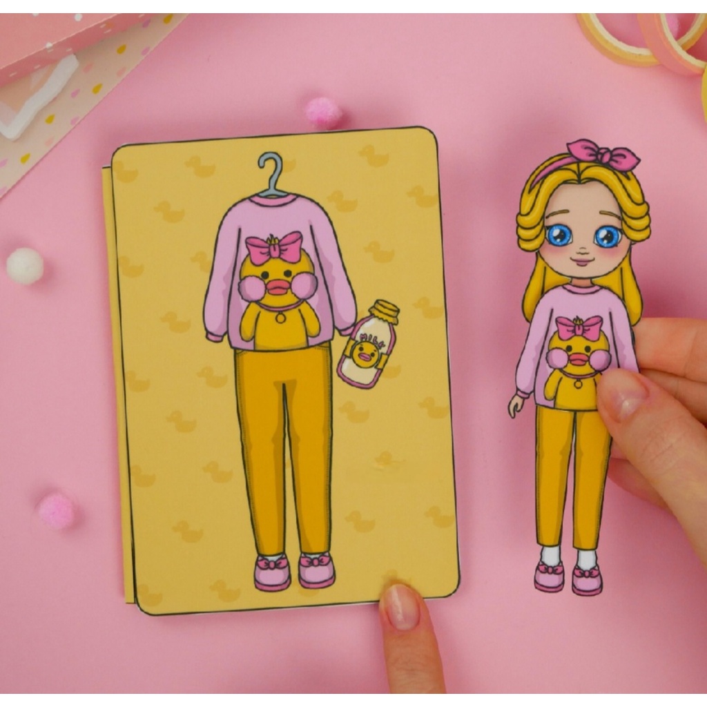 Lalafan's viral duck outfit paper doll. Viral duck. | Shopee Philippines