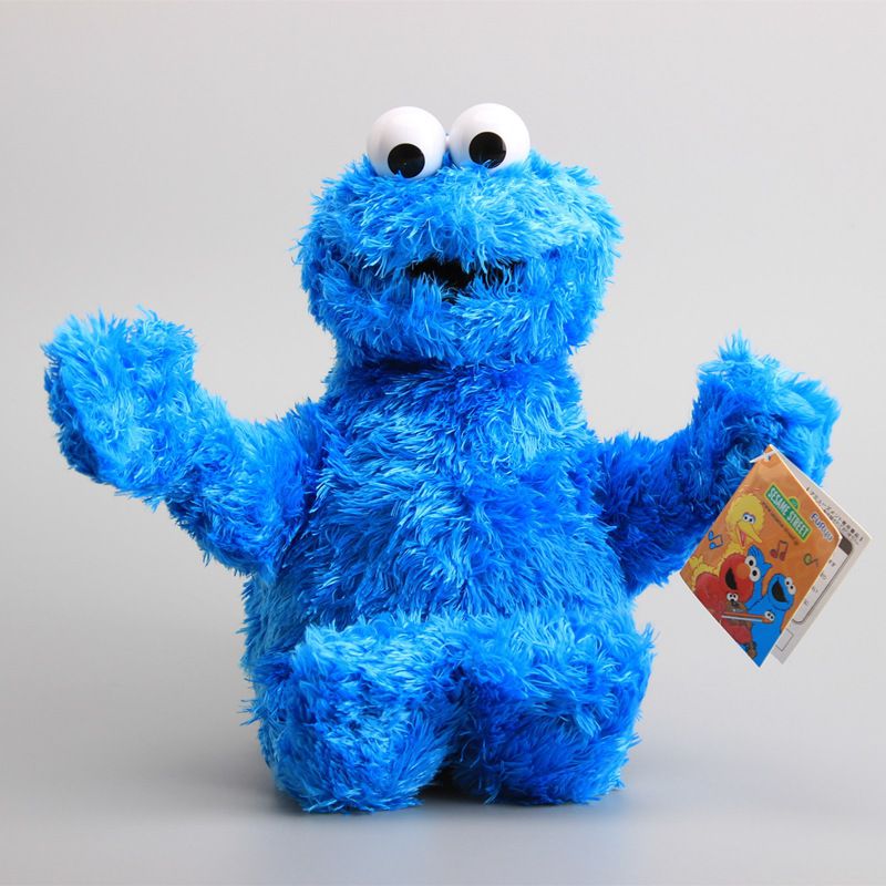 Colorful Sesame Street Plush Elmo Zoe Ernie Oscar Cookie Grover Bird ...