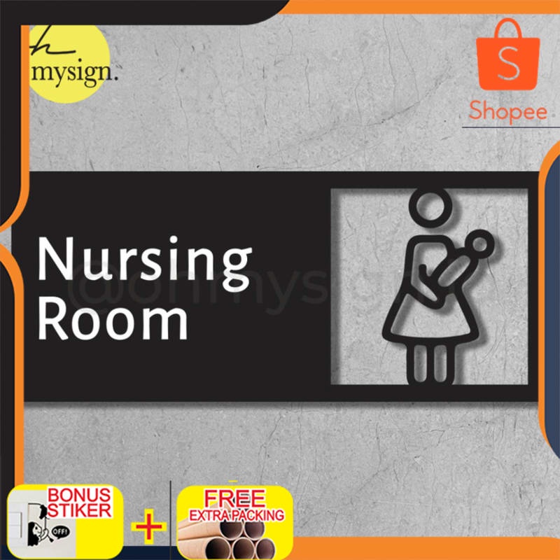 Nursing Room Sign Acrylic Sign Elegant Breastfeeding Room | Shopee ...
