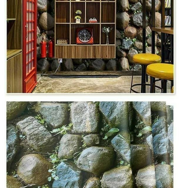 LUMUT STONE WALLPAPER / LUMUT STONE WALLPAPER / STONE MOTIF WALLPAPER ...