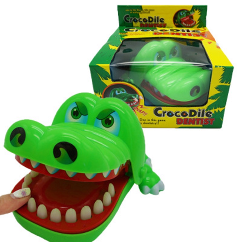 Prank toyPractical Jokes Biting Crocodile Mouth Tooth Bite Hand Finger ...