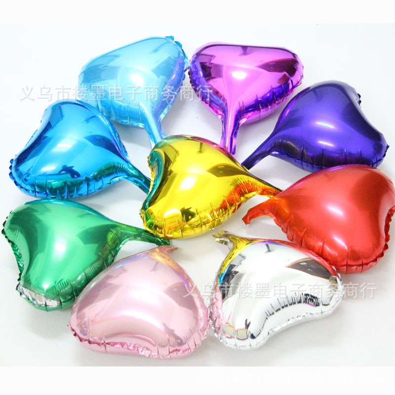 50pcs/100pcs 5inch Metallic heart balloons foil globes Valentines day ...