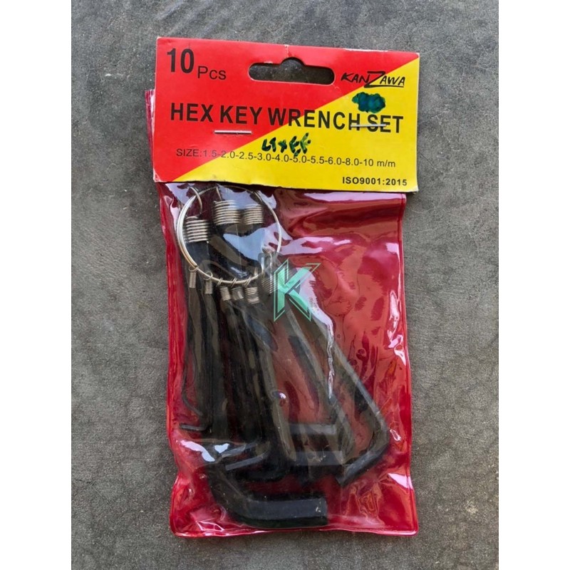 Hexagon Keys KANZAWA 10pcs/Set | Shopee Philippines
