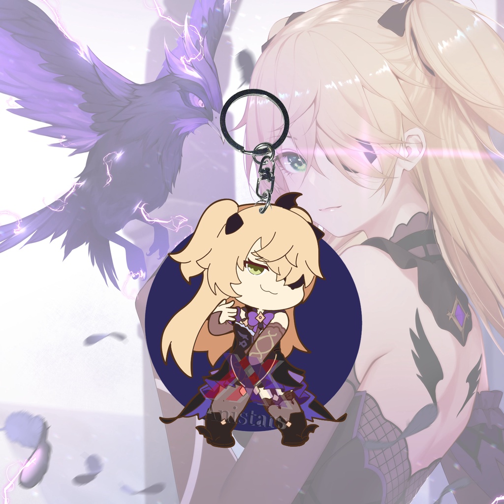GANTUNGAN Genchin impacht Fischl 03 Keychain - Key Chain - Souvenir ...