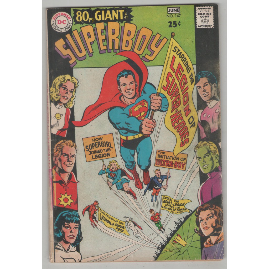 Superboy 147, 173, 176, 191 (1968-72) 173 has rare double cover. Legion of Super-Heroes issues ...