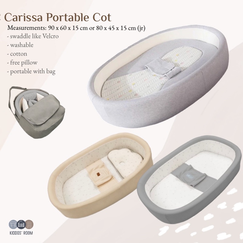 AVC Carissa Portable Baby Cot/ Baby Nest/ Carissa Jr. in Beige or Gray ...