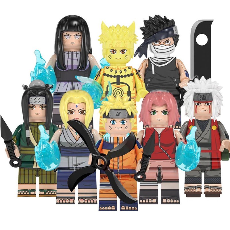 【Ready Stock】kids toys ┅ 8 pieces set Naruto Lego Toys Minifigures ...