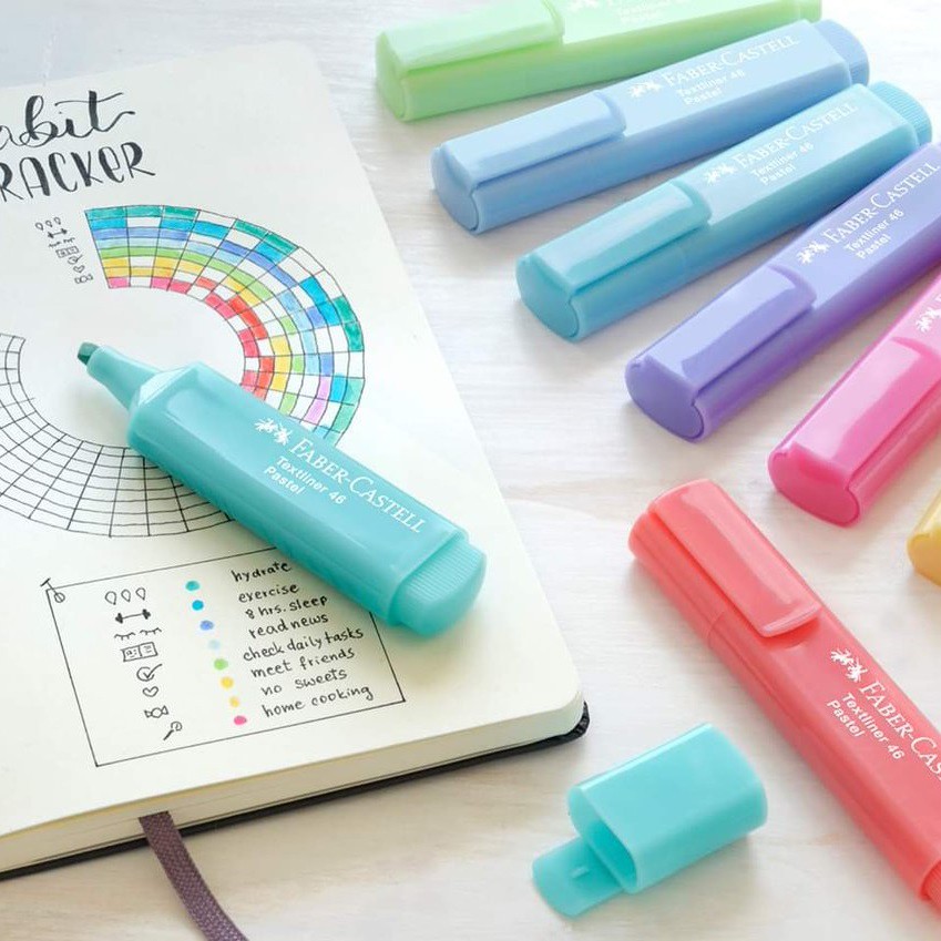 Faber CASTELL TEXTLINER 46 Luminous Pen (PASTEL COLOR, METALLIC COLOR ...