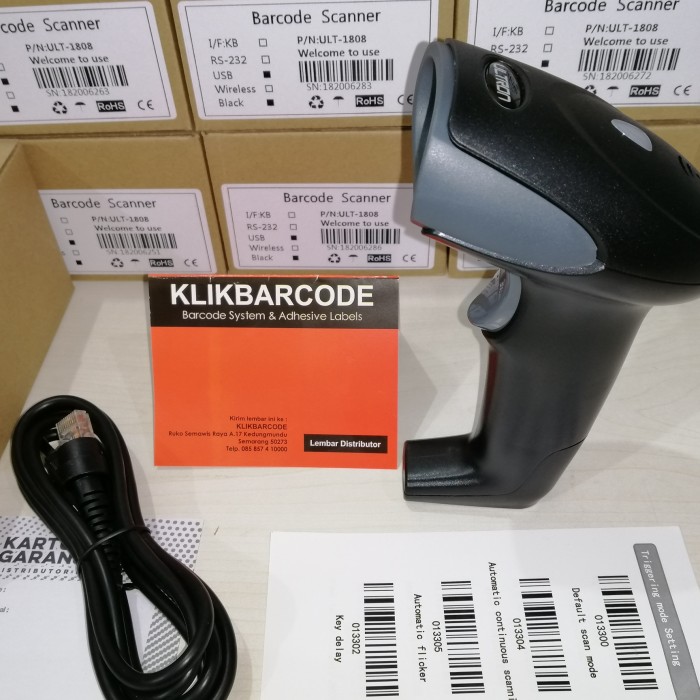 BARCODE SCANNER LASER ULTRON UL 1808 (USB) AUTOSCAN - AUTOSENSE LASER ...