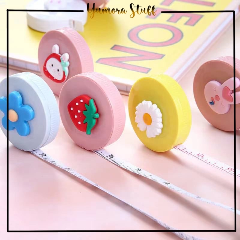 Body Meter Automatic Roll Meter Cute Motif | Pastel Color | Mini Roll ...