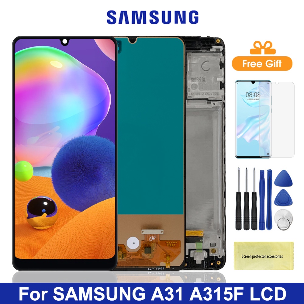 100% Test For Samsung Galaxy A31 A315 LCD Display Touch Screen ...