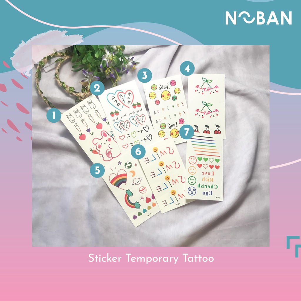 Temporary Tattoo Stickers 1 (part 1) | Shopee Philippines