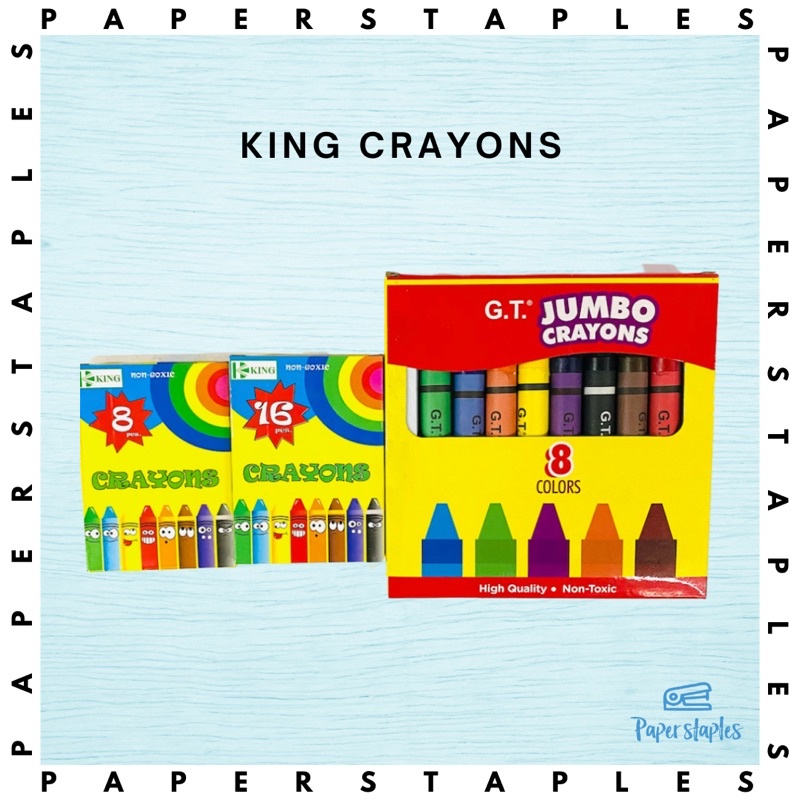 King Crayons (x8,x16, Jumbo) | Shopee Philippines
