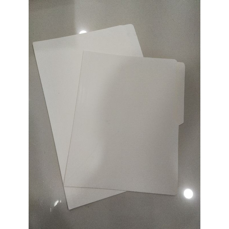 Folder and/or folder jacket cover (long/short) white (sold per piece ...