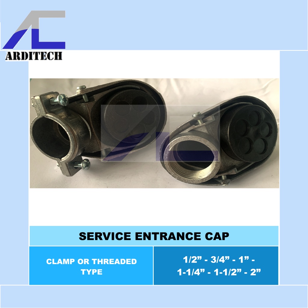 Service Entrance Cap | Clamp or Threaded | Per piece | Shopee Philippines