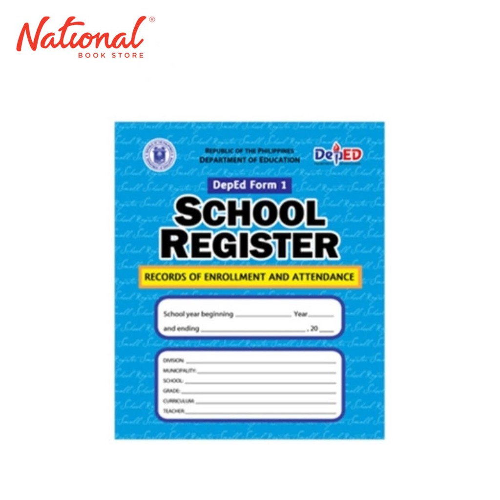 School Register Small National Book Store | Shopee Philippines