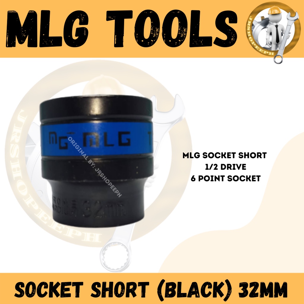 Jrshopeeph MLG Tools Street Socket Short 6 Point Socket 1/2 Drive 32MM ...