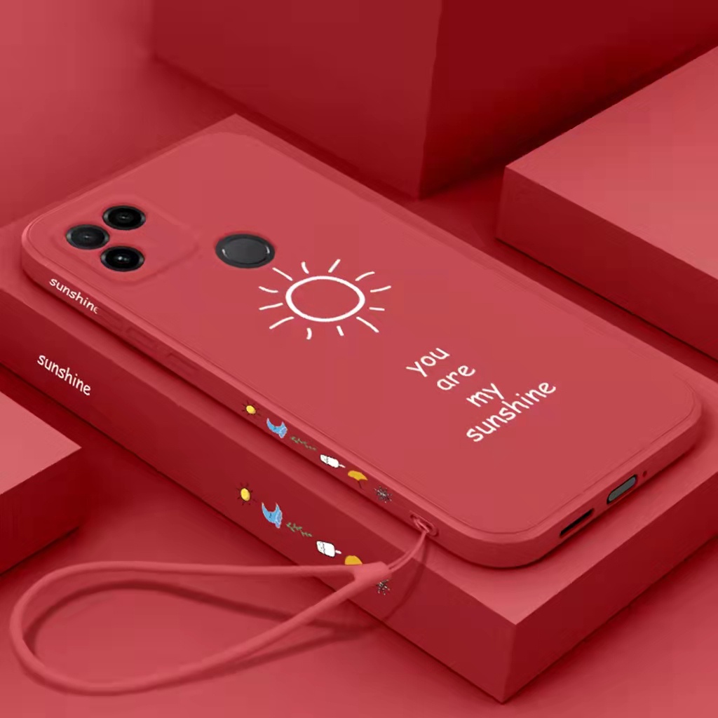 Casing Realme c11 2020 c11 2021 c20 Phone Case Simple Little Sun ...