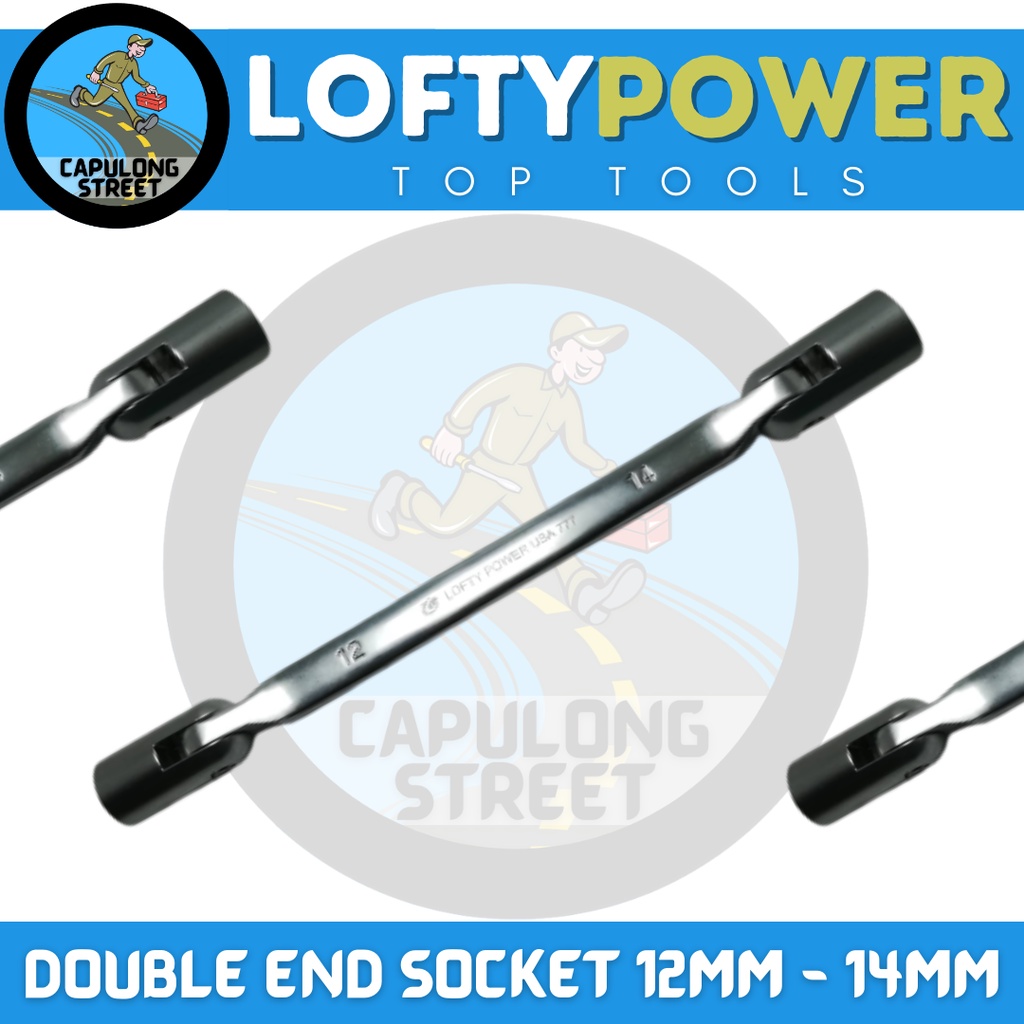 Capulong Street Lofty Double End Swivel Socket Wrench 12mm-14mm High Quality Mechanics Hand Tool ...