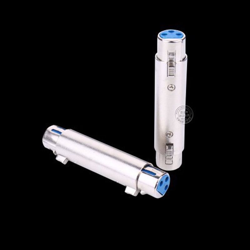 3-Pin XLR Female To Female Socket Audio Microphone Mic Extension ...